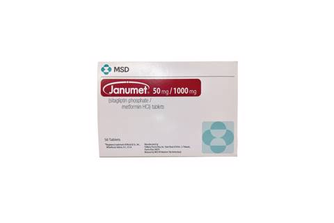Janumet 50mg/1000mg 56 Tab-1x1ea - Al Doaa Pharmacy | Bilbayt.com