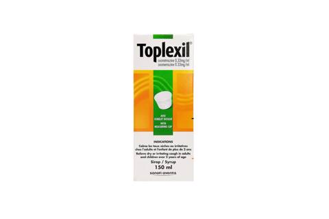 Toplexil Syrup 150ml-1x1ea - Al Kamal Pharmacy | Bilbayt.com